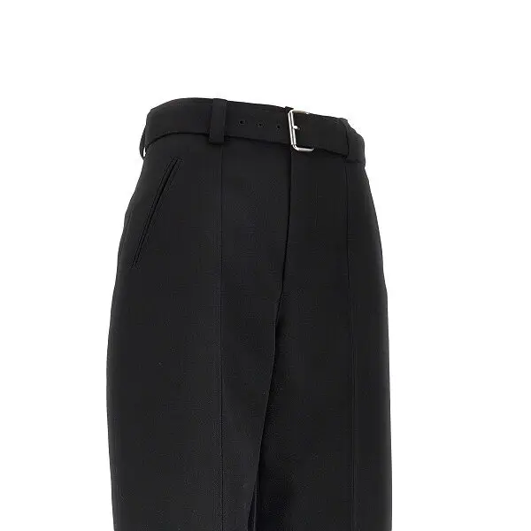 Bottega Veneta Belted Waist Tailored Trousers - Black