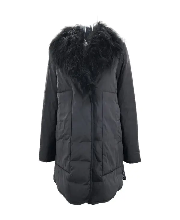 Sportmax Fur Collar Quilted Coat