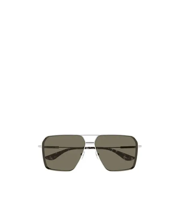 Alexander McQueen Pilot Frame Sunglasses - Silver