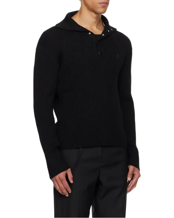 COURREGES Courrèges Knitted Jumper With Embroidered Logo