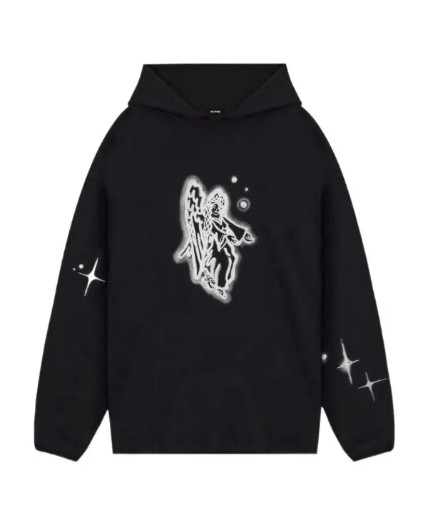 We11Done Graphic Print Hooded Sweater