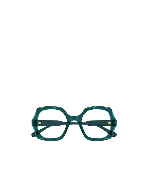 Chloé Eyewear Geometric Frame Full Rim Eyeglasses - Blue
