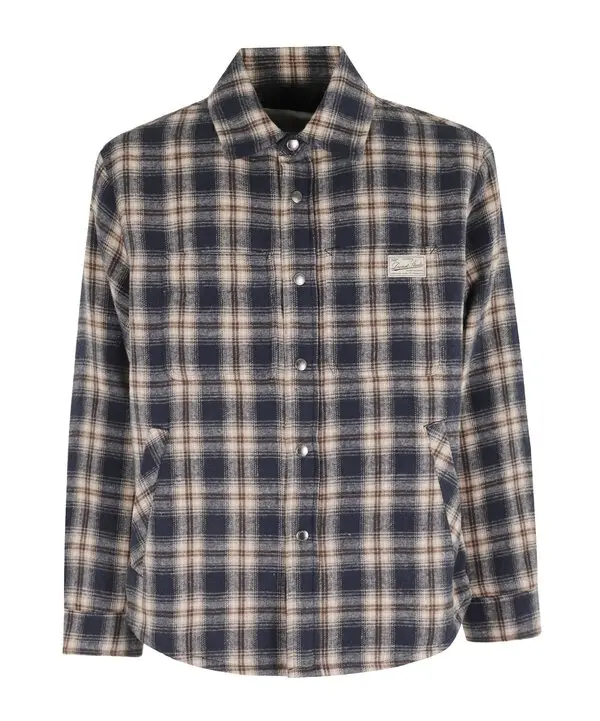 DUNST Quilted Check Flannel Shirt