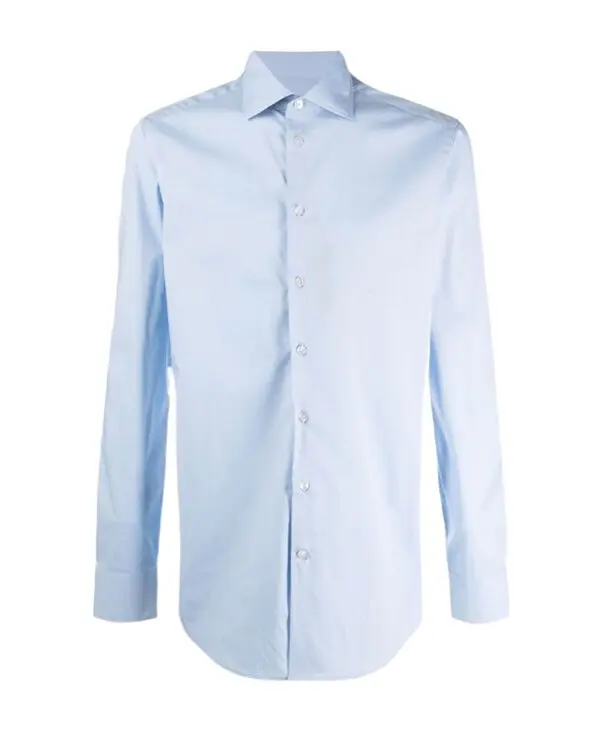 Emporio Armani Lapel Shirt - Blue