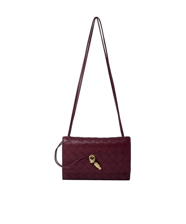 Bottega Veneta Andiamo Woven Shoulder Bag