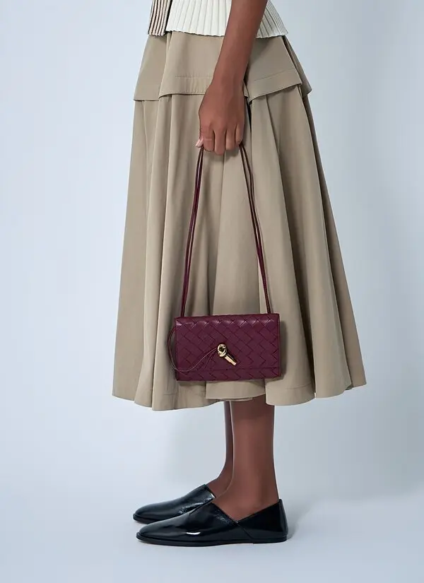 Bottega Veneta Andiamo Woven Shoulder Bag