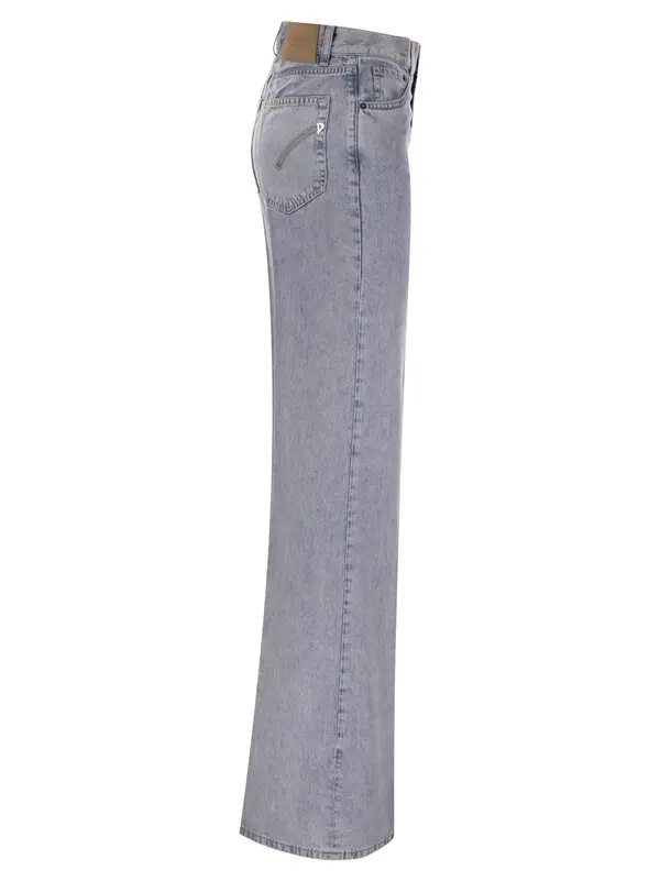 DONDUP Amber Wide-leg Jeans - Gray