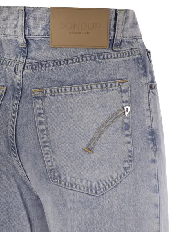 DONDUP Amber Wide-leg Jeans - Gray