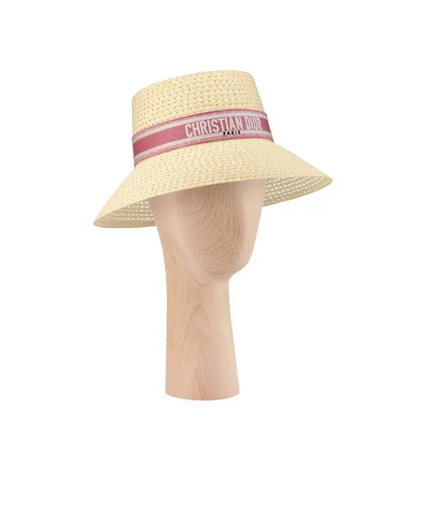 Dior Wide Brim Bucket Hat - Nude