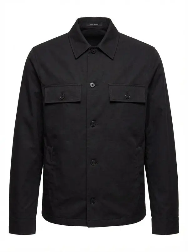 Gucci Gg Cotton Canvas Jacket - Black