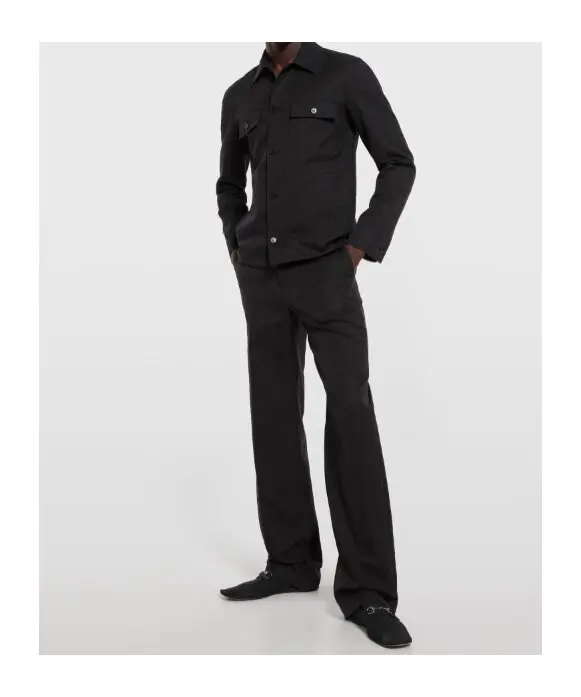 Gucci Gg Cotton Canvas Jacket - Black