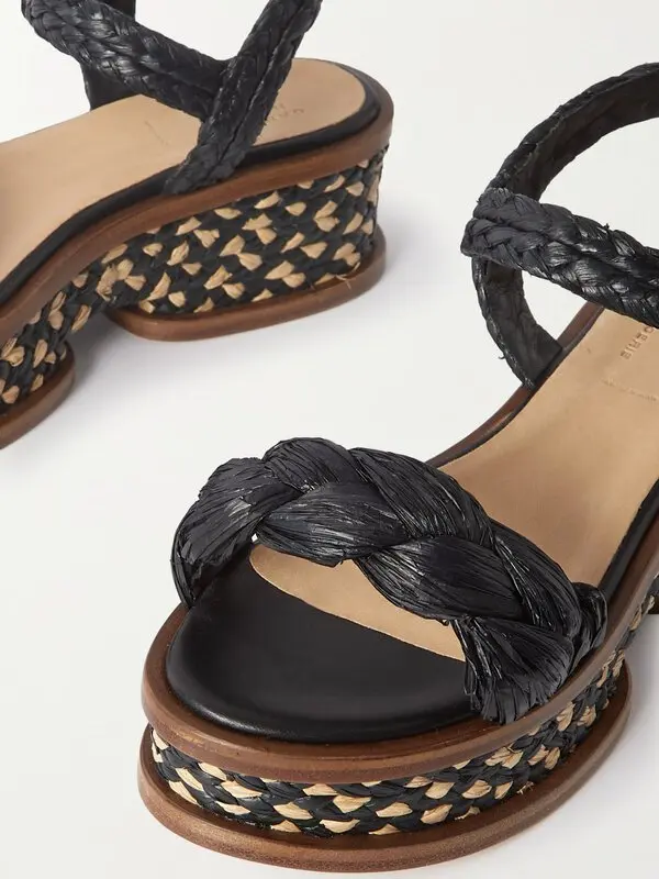 Gabriela Hearst Round Toe Platform Sandals