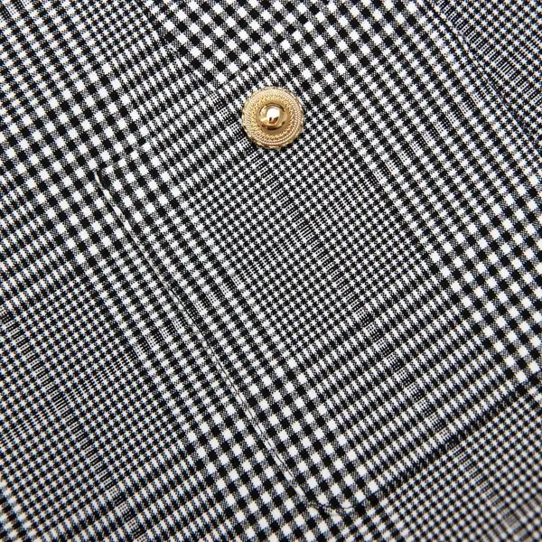 SELF-PORTRAIT Checked Dress With Pleated Skirt