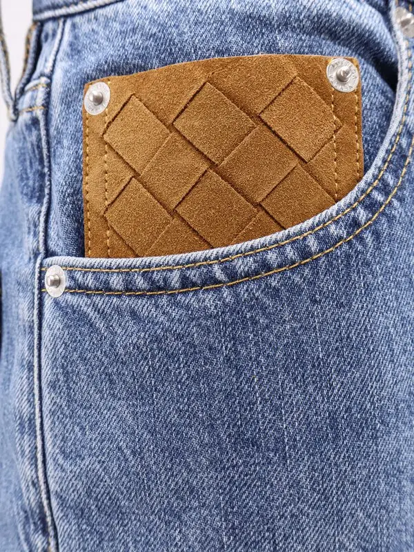 Bottega Veneta Vintage Straight Leg Denim Jeans - Blue
