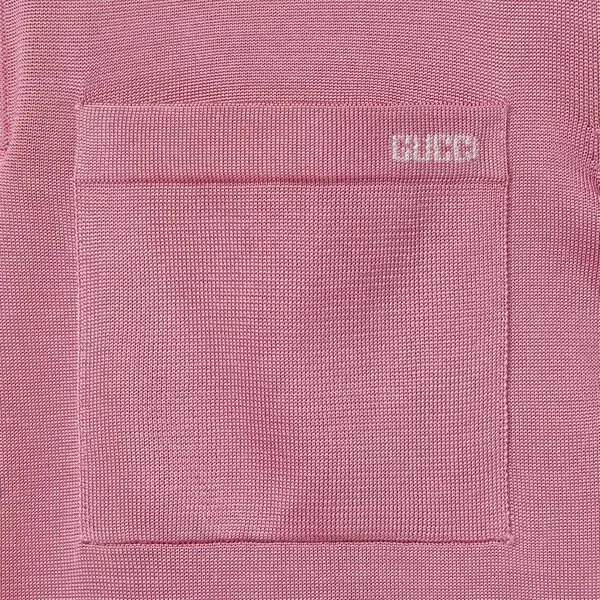 Gucci Fine Knit Polo Top - Pink