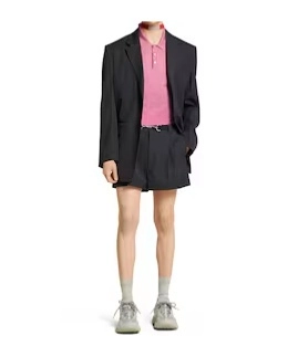 Gucci Fine Knit Polo Top - Pink