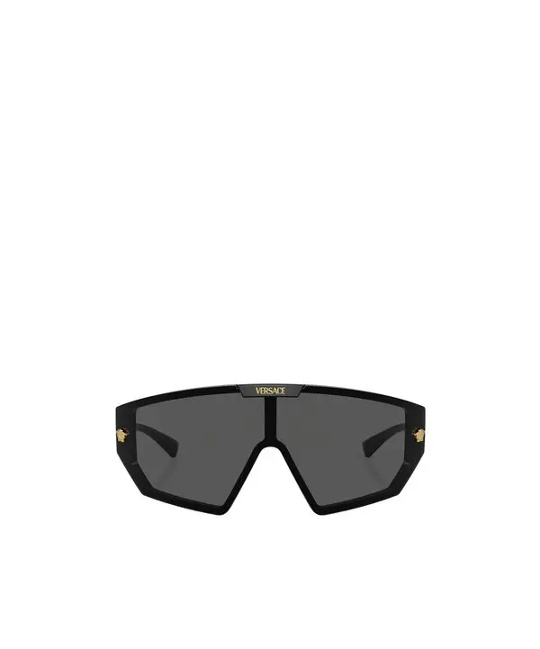 Versace Medusa Horizon Shield-frame Sunglasses - Black