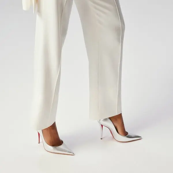 CHRISTIAN LOUBOUTIN Miss Z Pumps - Silver