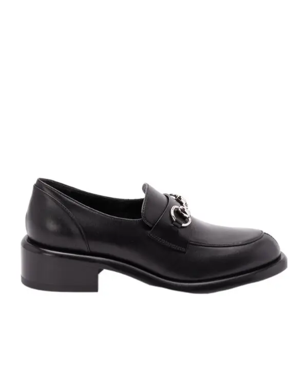 Gucci Horsebit Detail Slip-on Loafers - Black
