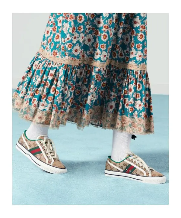Gucci Gg Tennis 1977 Low-top Sneakers - White