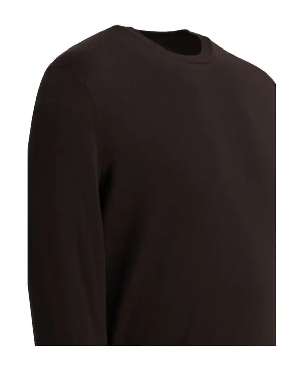 ZANONE Crewneck Long-sleeved Jumper - Black
