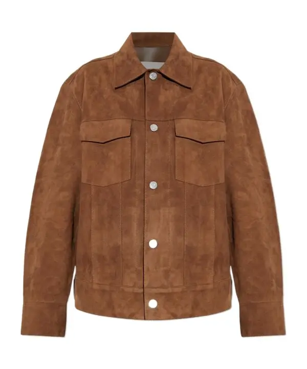 AMI Paris Logo Detailed Long-sleeved Jacket