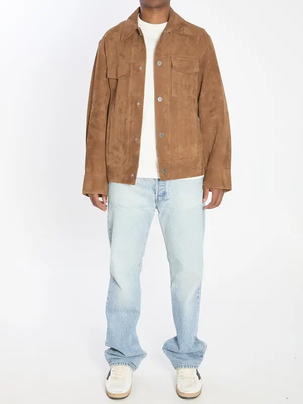 AMI Paris Logo Detailed Long-sleeved Jacket