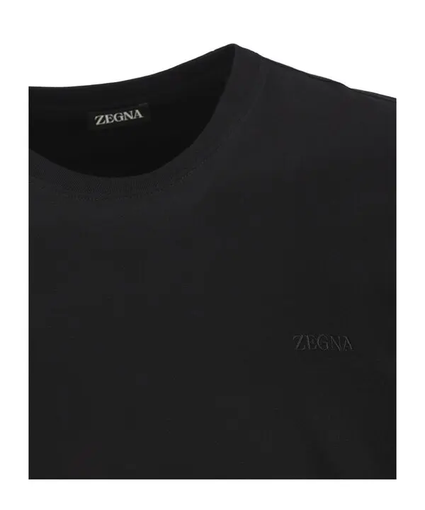 Zegna Short-sleeved T-shirt - Black