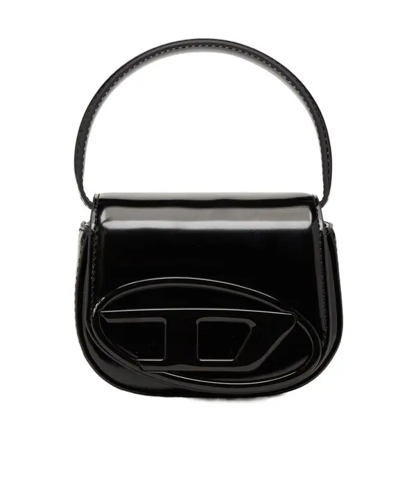 DIESEL® 1dr-xs Iconic Logo Detailed Mini Tote Bag - Black