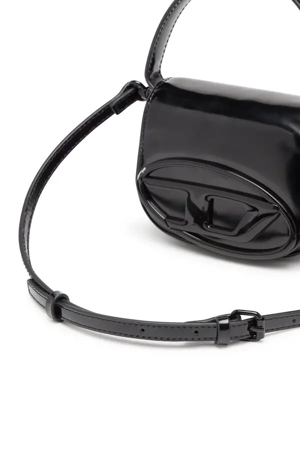 DIESEL® 1dr-xs Iconic Logo Detailed Mini Tote Bag - Black
