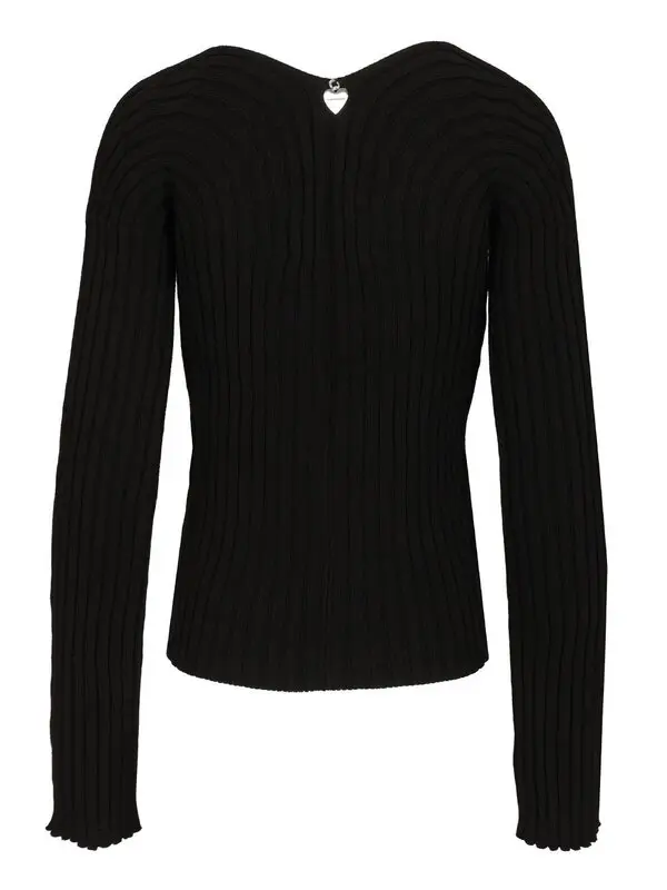 Acne Studios Cotton Cardigan With V-neck And Ribbed Knit