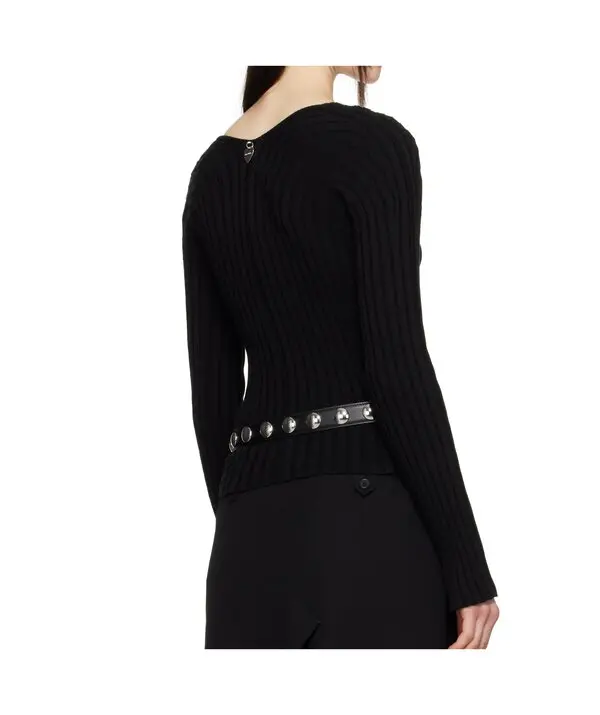 Acne Studios Cotton Cardigan With V-neck And Ribbed Knit