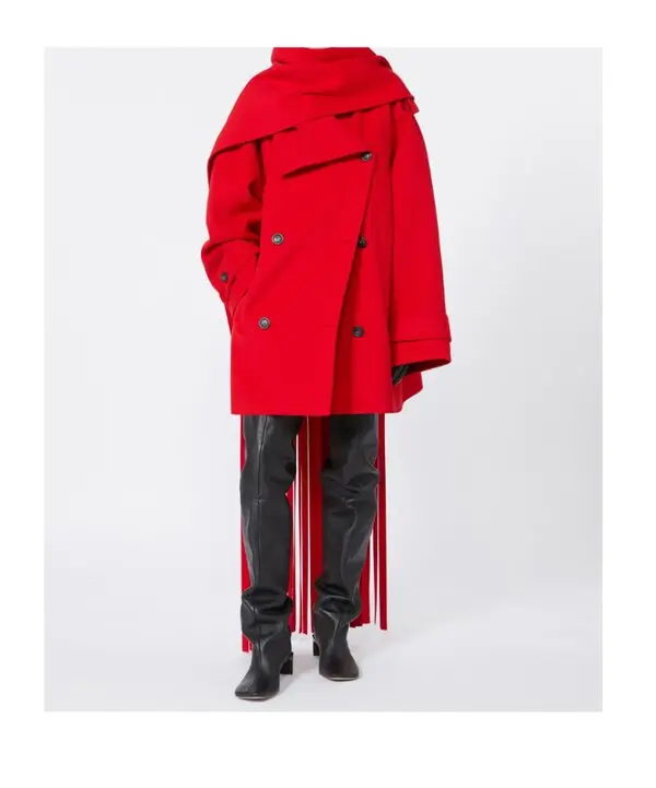 Sportmax Avocado Fringed Scarf