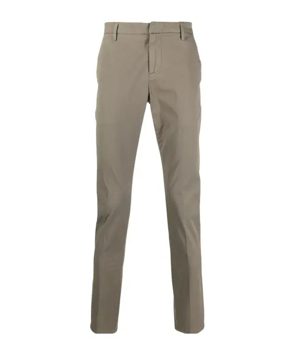 DONDUP Slim-fit Cotton Chinos - Gray