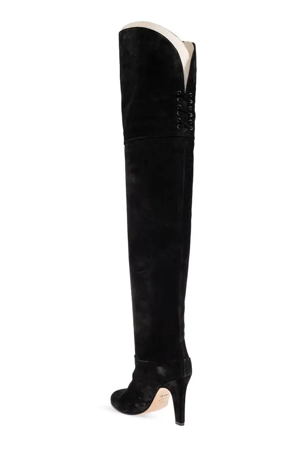 Chloé Knee-high Heeled Boots - Black