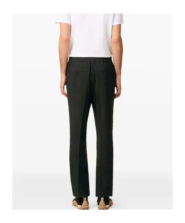 Ami Elasticated Waist Straight-leg Trousers - Anthracite