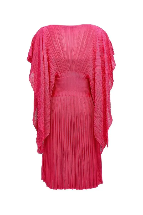 ANTONINO VALENTI Pleated Fitted Waist Dress