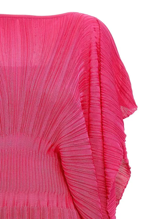 ANTONINO VALENTI Pleated Fitted Waist Dress
