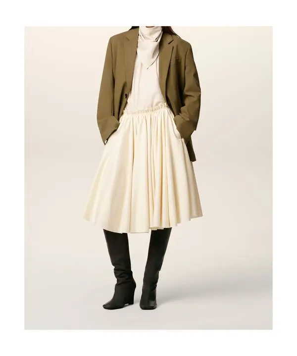 AMI Paris Single-breasted Blazer With Notched Lapels - Bronze