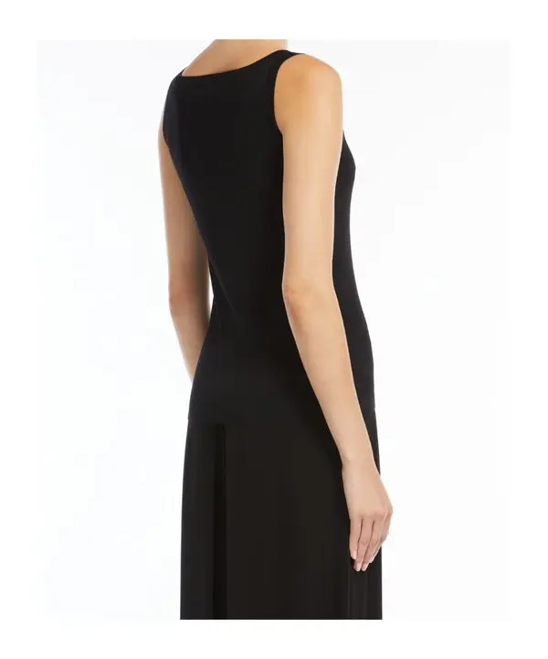 Max Mara Logo Detailed Ribbed Tank Top
