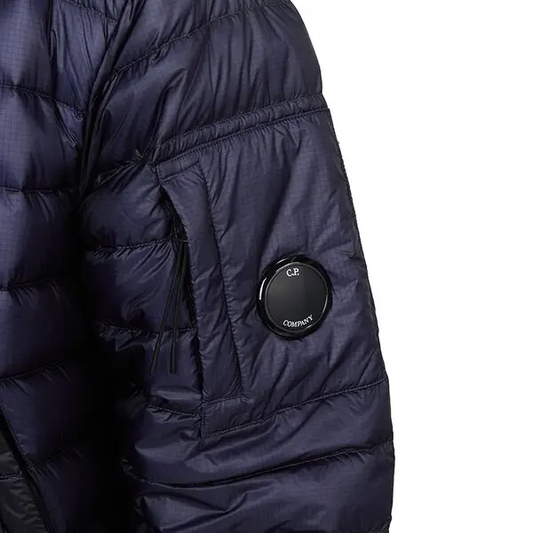 C.P. COMPANY Long-sleeved Quilted Down Jacket - Black