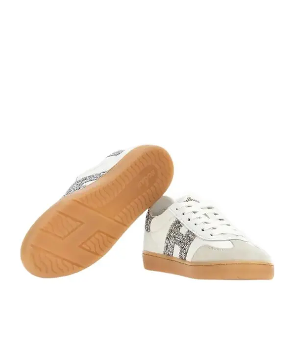 Hogan Logo Embellished Cool Sneakers - Silver