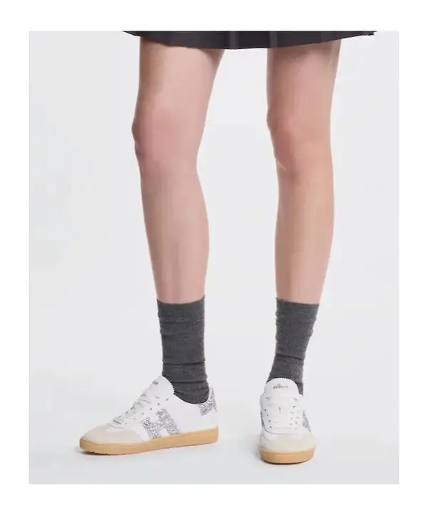 Hogan Logo Embellished Cool Sneakers - Silver