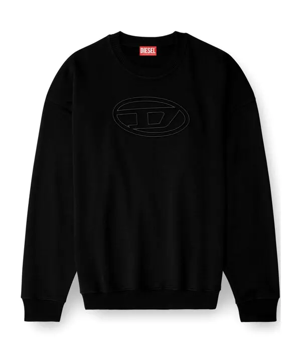 DIESEL® S-mart-bigoval Oval D Sweatshirt - Black