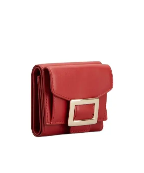 ROGER VIVIER Belle Vivier Wallet In Leather - Red