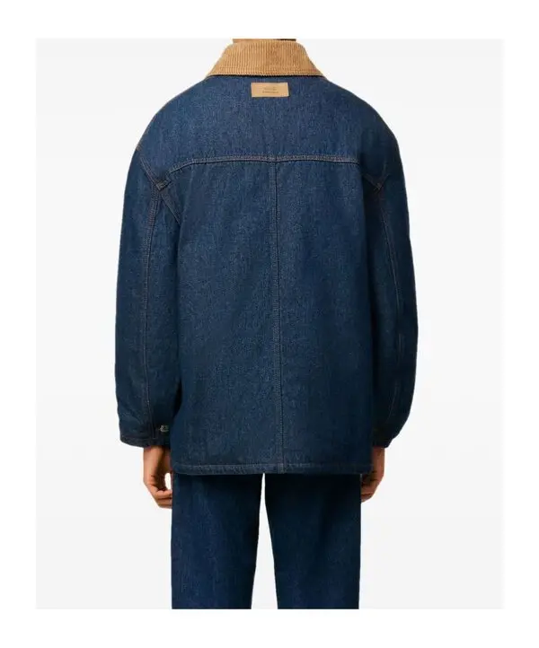 Ami Padded Denim Worker Jacket - Indigo