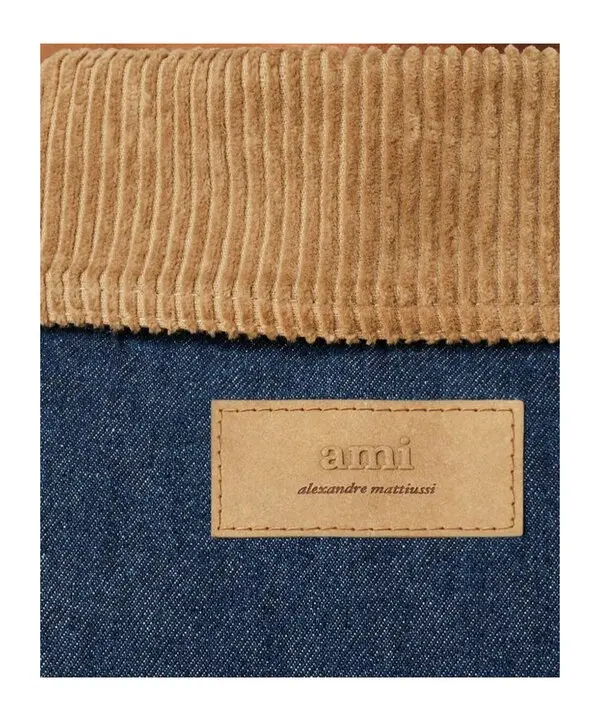 Ami Padded Denim Worker Jacket - Indigo