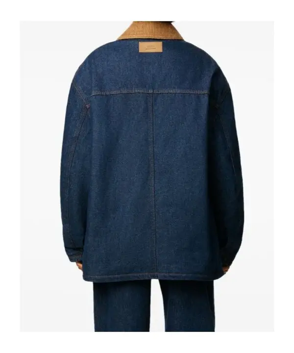 Ami Padded Denim Worker Jacket - Indigo