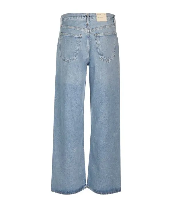 AGOLDE High Waisted Straight Leg Jeans - Blue