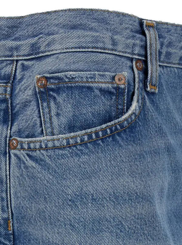 AGOLDE High Waisted Straight Leg Jeans - Blue
